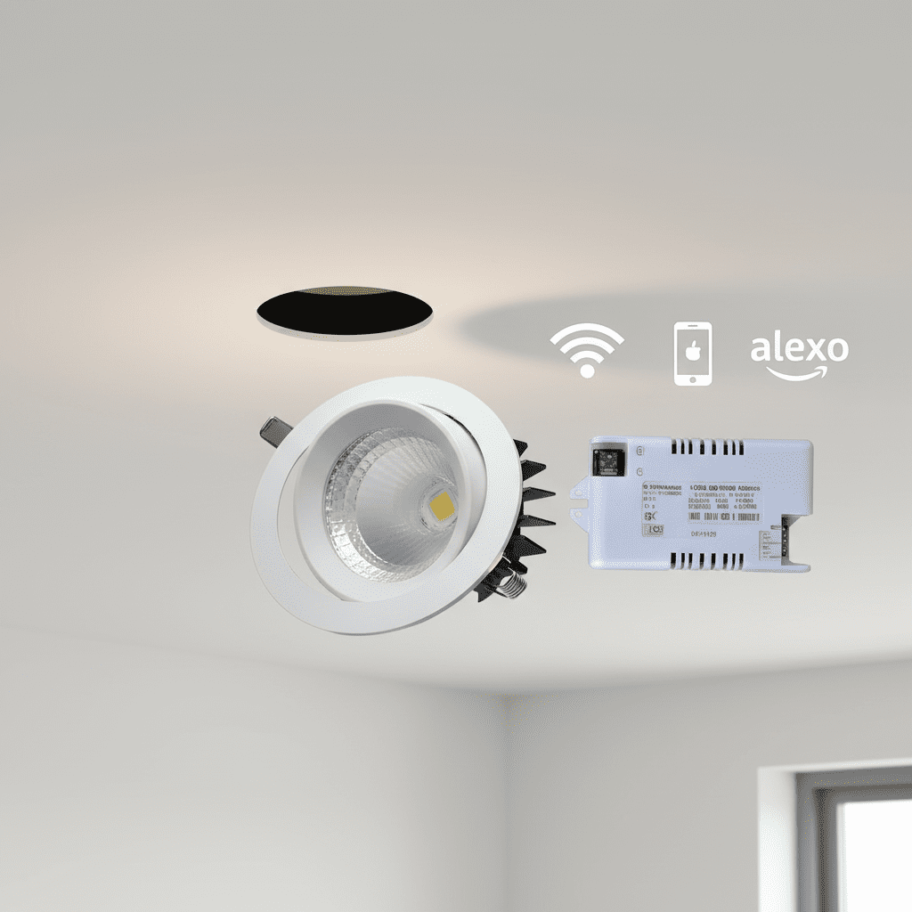 Smart Tiltable COB Light (24W) – Smart CCT Tiltable Downlight - Golden ...